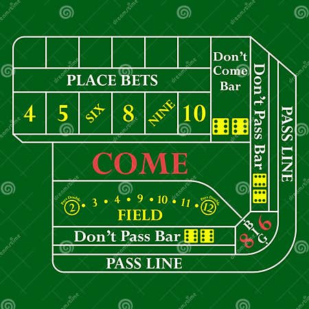 Craps Table Icon stock vector. Illustration of colors - 60369829