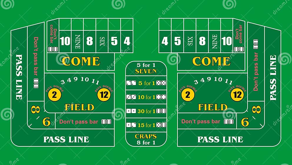 Craps Table Texture stock illustration. Illustration of standard - 11846894