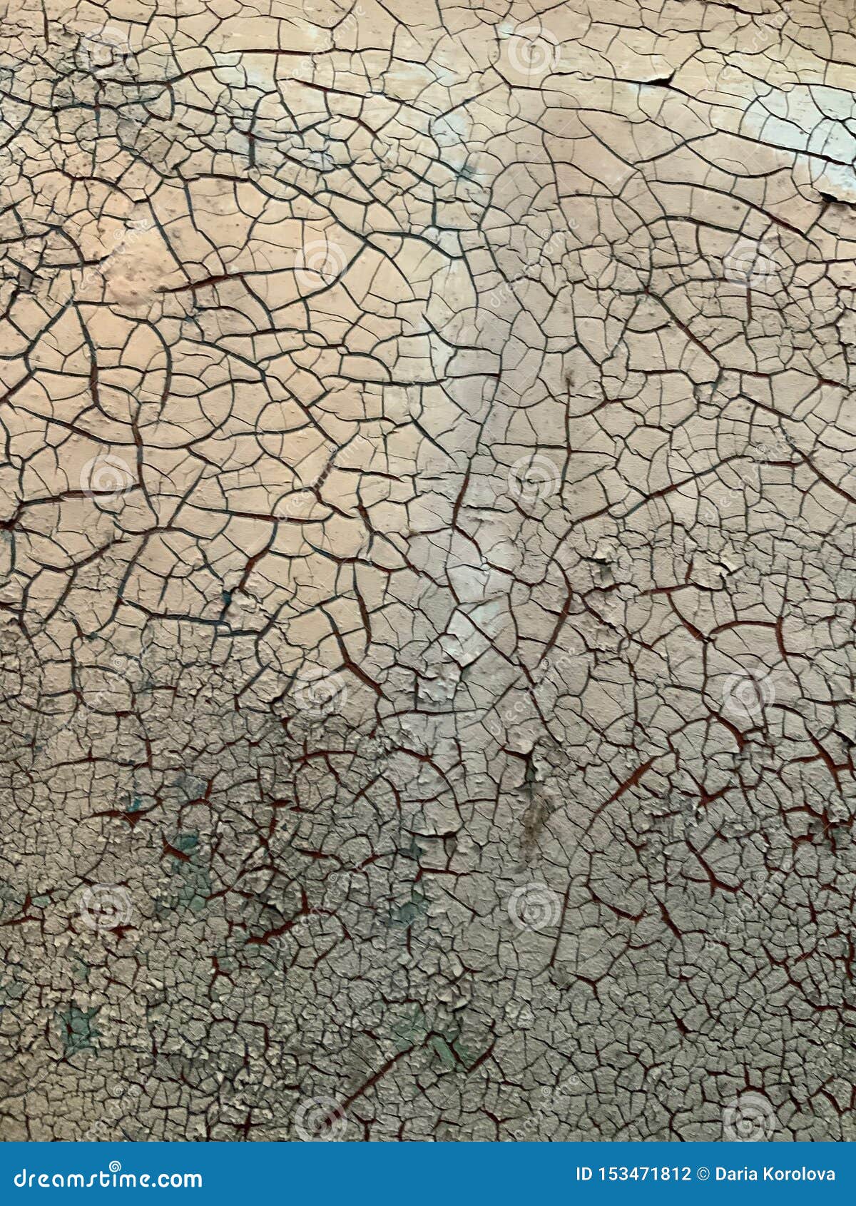 Craquelure Effect, Cracked Paint for Background Stock Photo - Image of ...