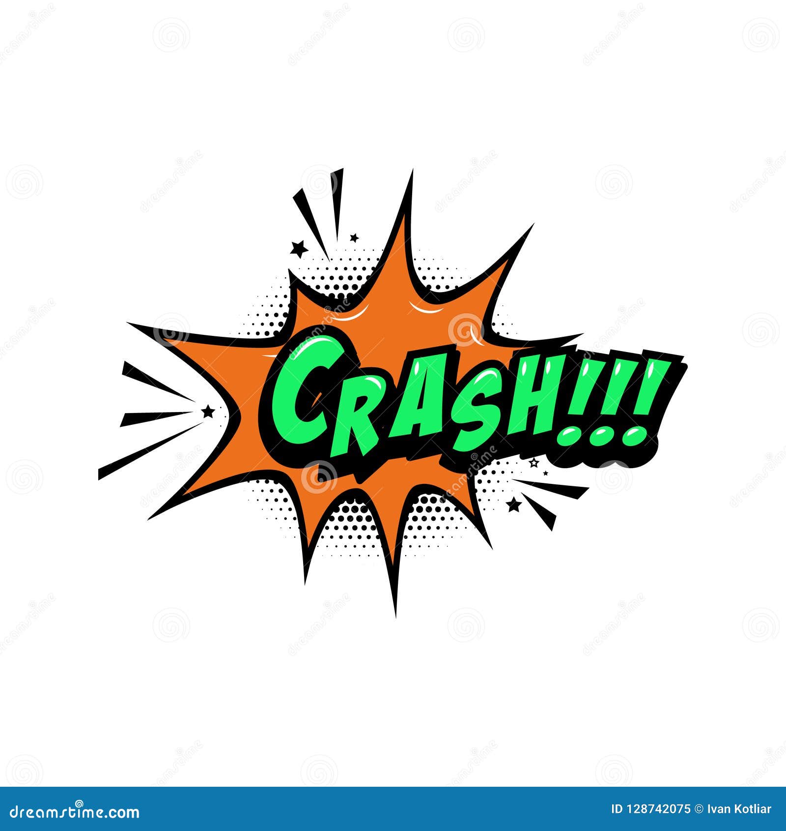 Crash Comic Cartoon Vector Illustration | CartoonDealer.com #79011348