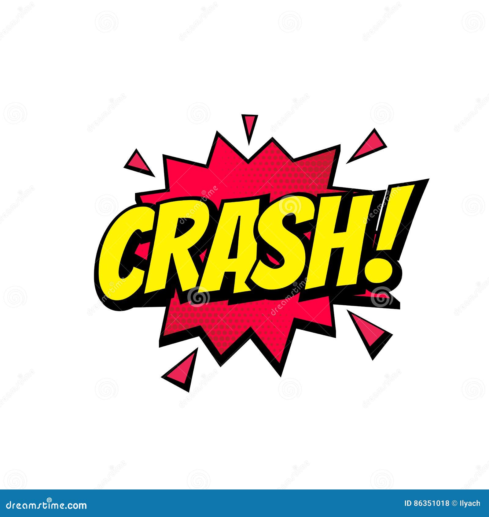 Crash Comic Cartoon Vector Illustration | CartoonDealer.com #79011348