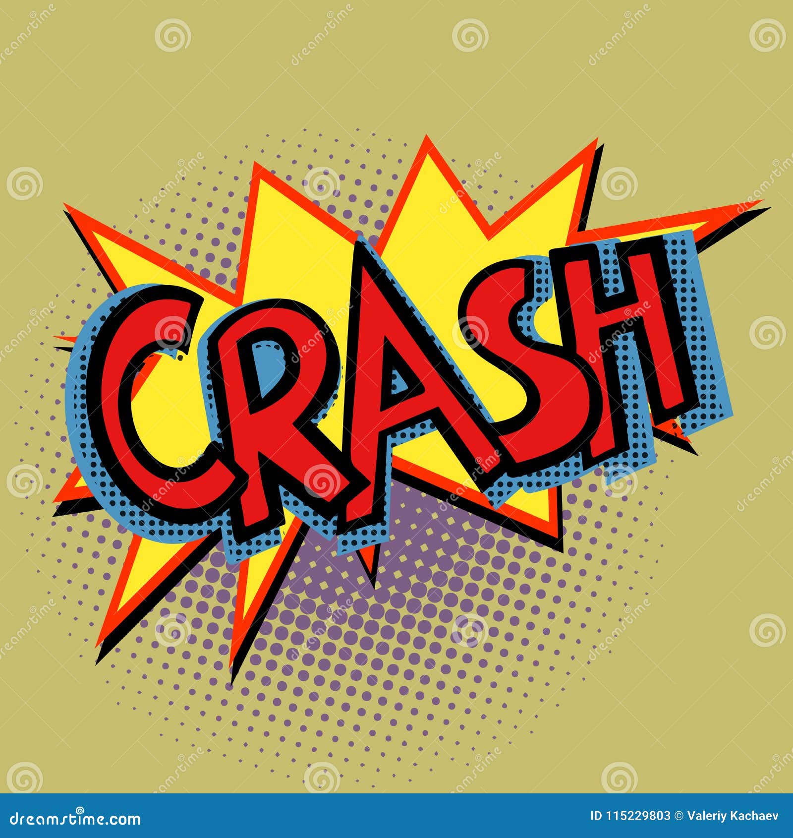 Crash Comic Cartoon Vector Illustration | CartoonDealer.com #79011348