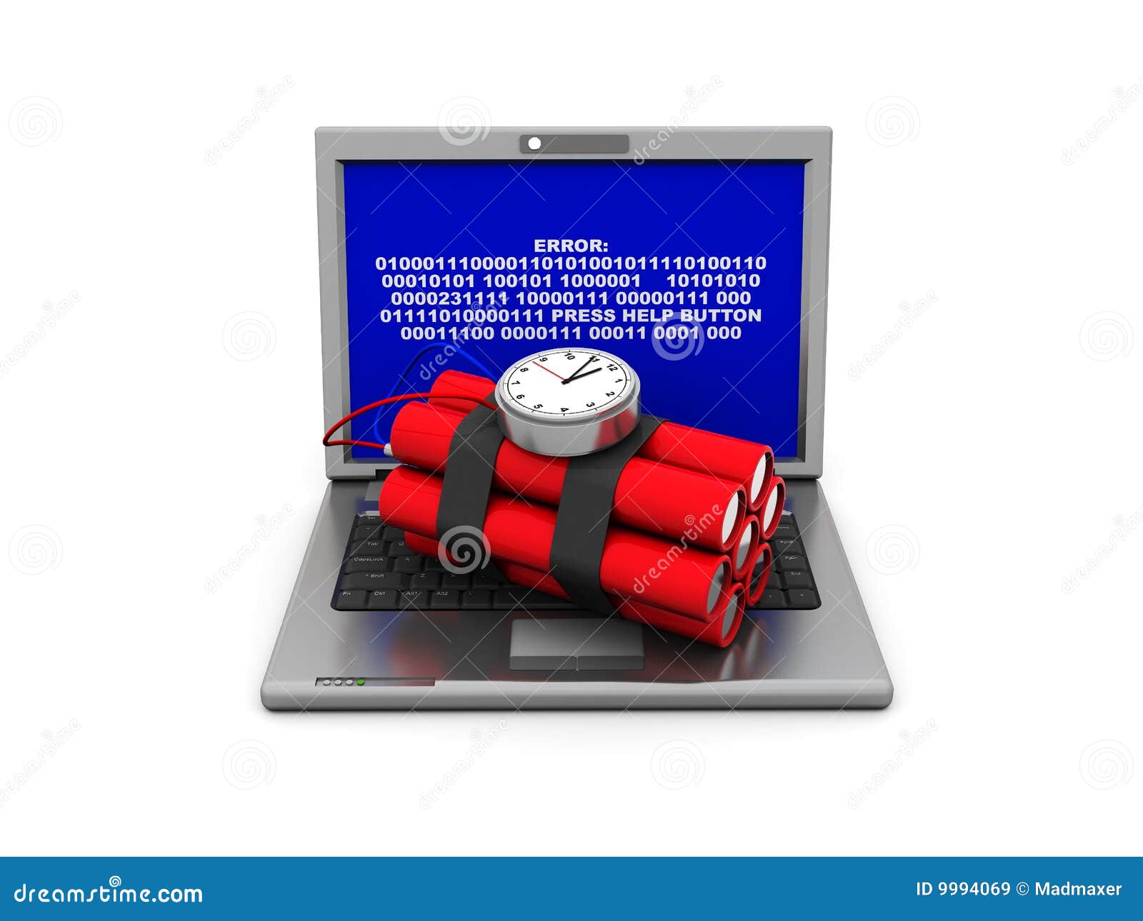 Crash D'ordinateur Portatif Illustration Stock - Illustration du ...