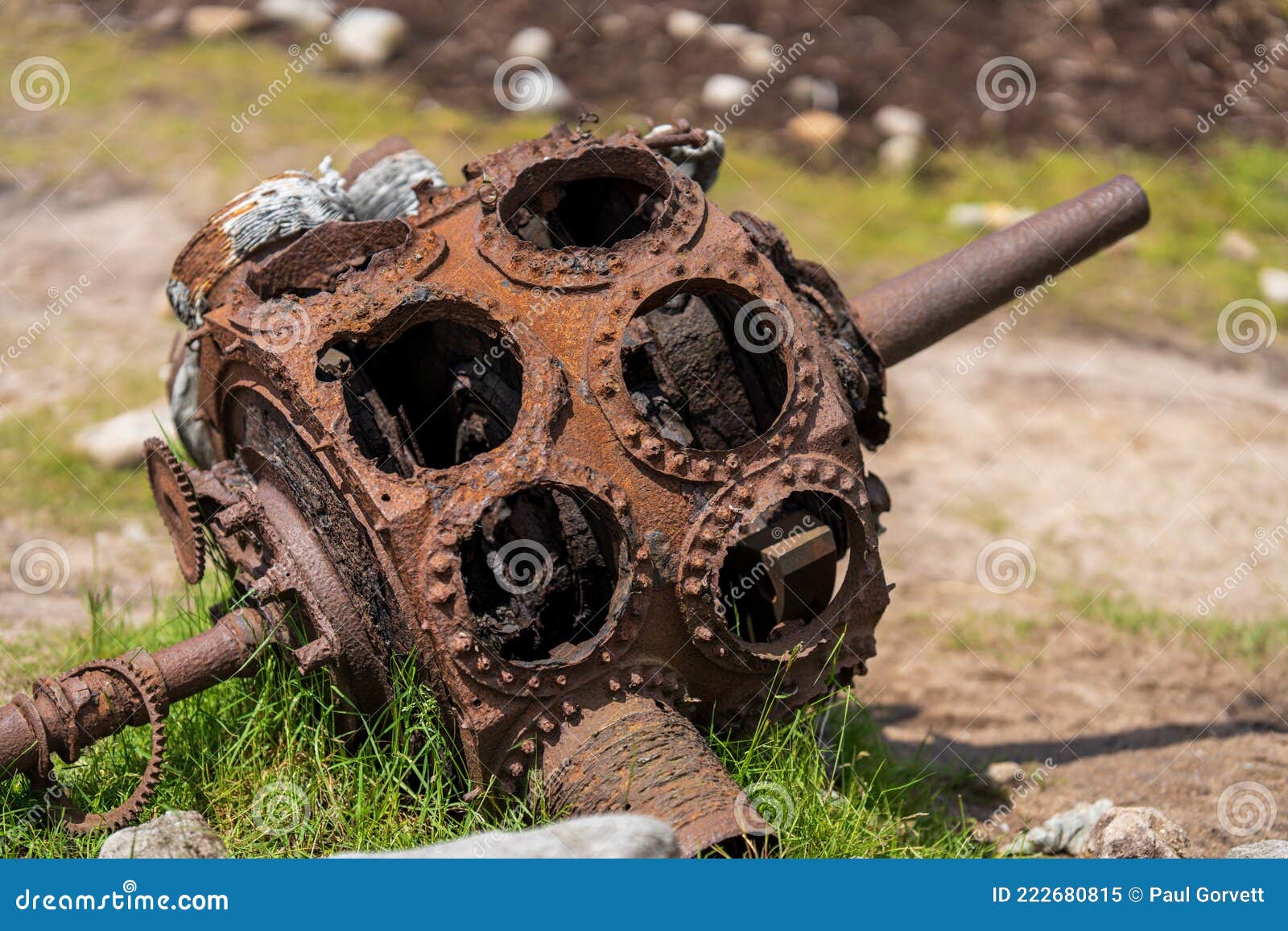 Crash Damaged Landing Gear Of Aircraft Stock Photography ...