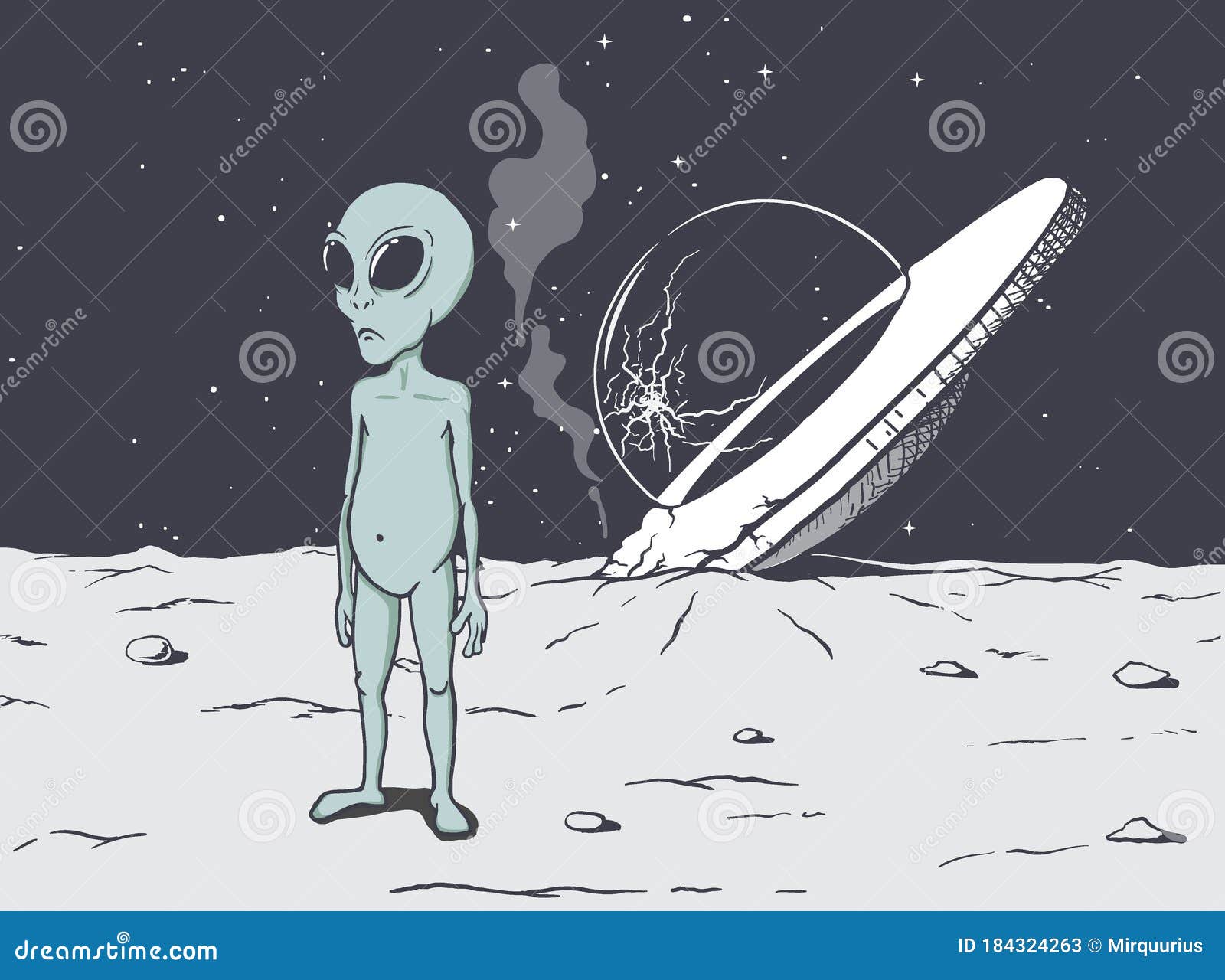 Crashed Spaceship On Alien Planet Royalty-Free Stock Photo ... Crashed Spaceship On Alien Planet Royalty-Free Stock Photo ...