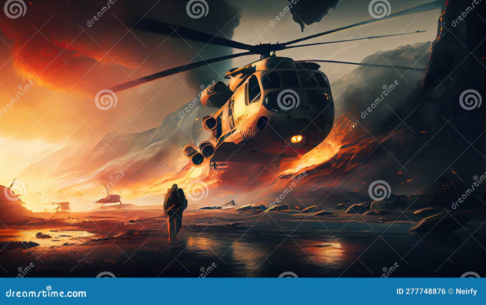 Crash Of Helicopter Stock Photography | CartoonDealer.com #277748876