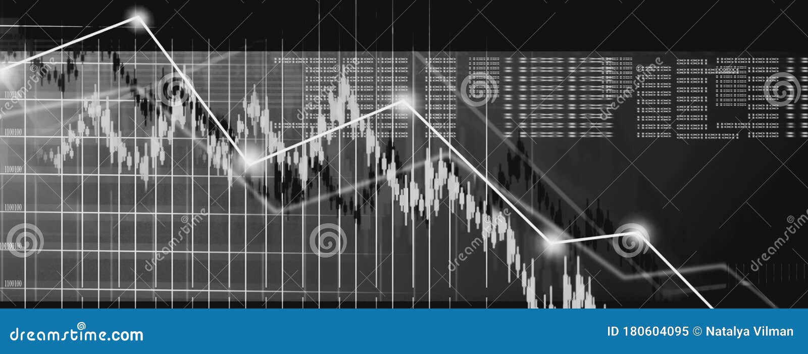 Crash Recession. Chart of Falling Stock Prices Stock Illustration ...