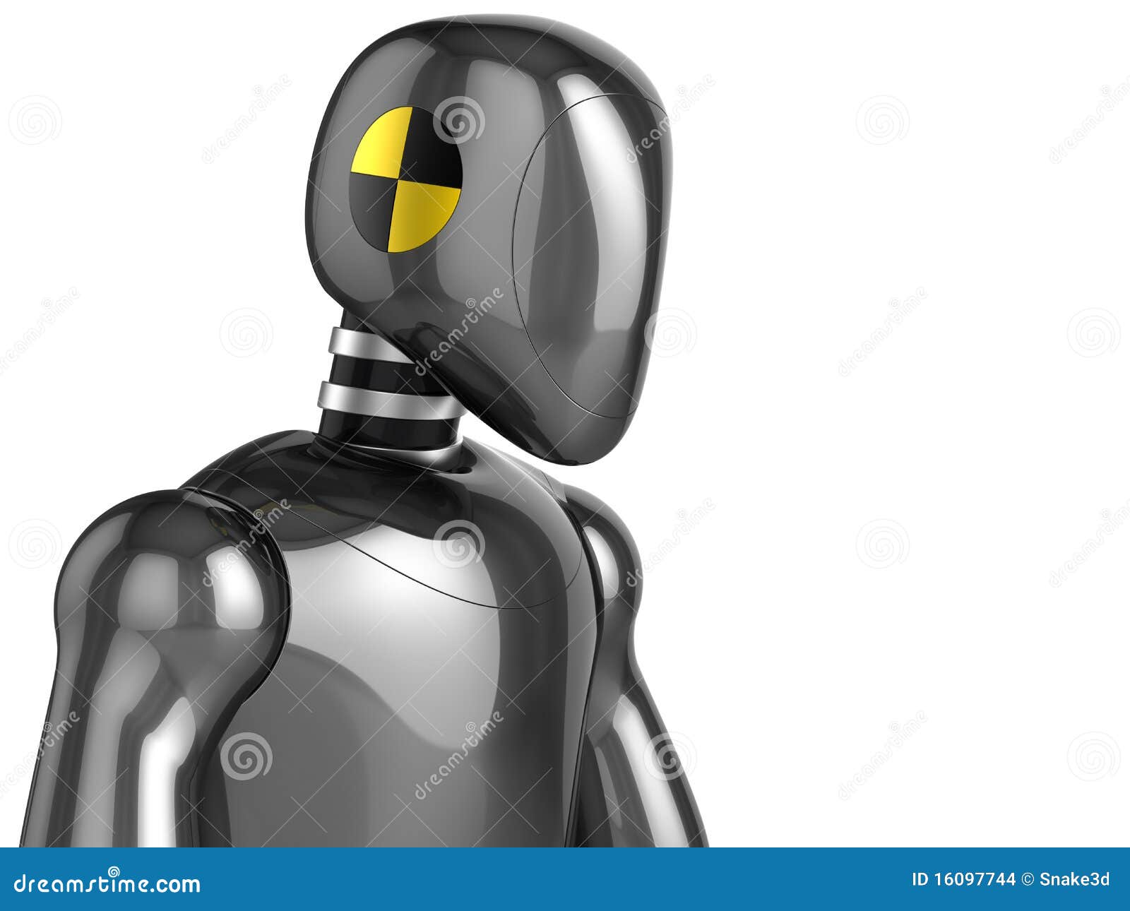 Crash Test Dummy Concept. Futuristic Version Stock Illustration ...