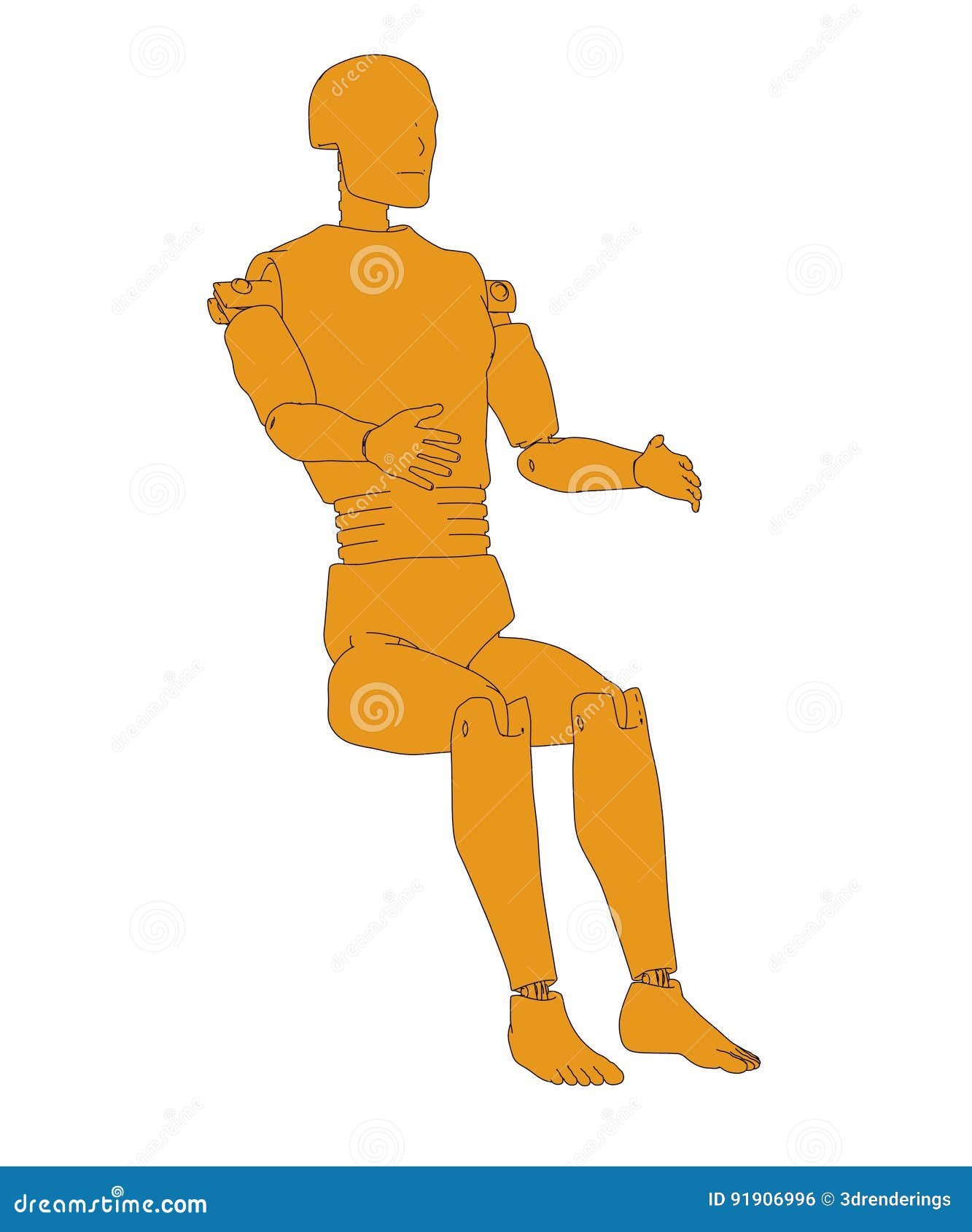 Crash Test Dummy Stock Illustration | CartoonDealer.com #91906996