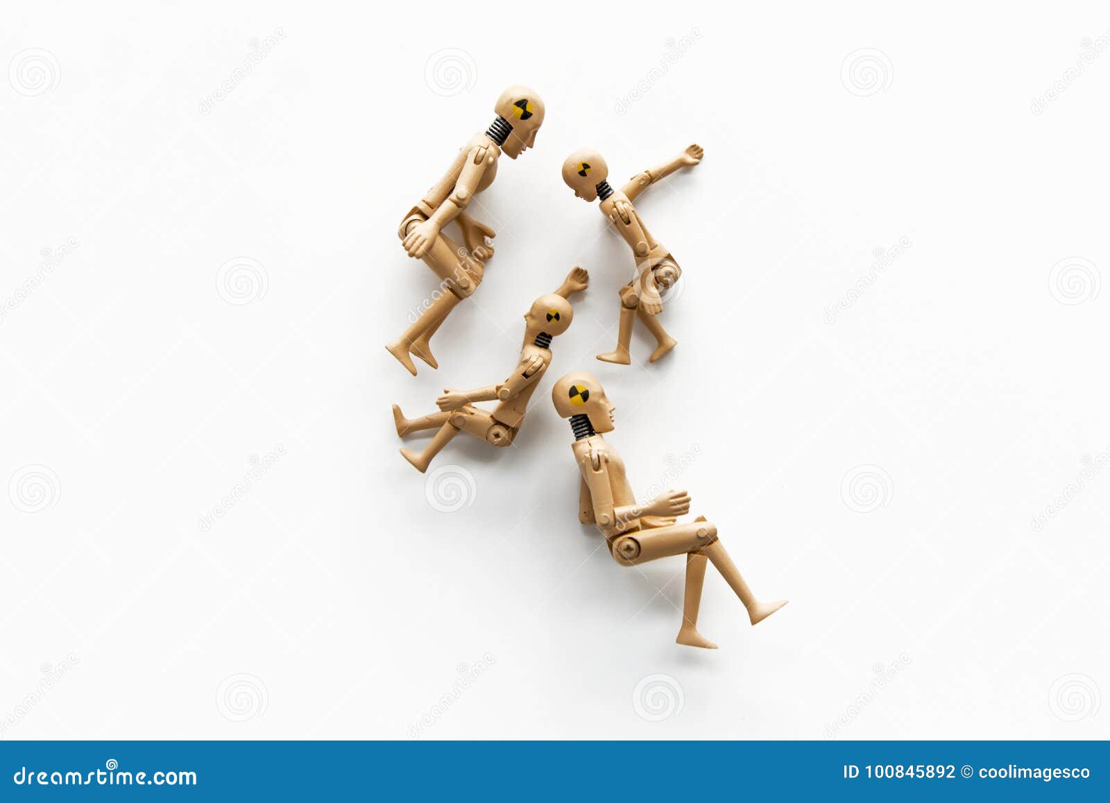 Crash Test Models Falling Down Stock Photo - Image of model, symbol ...