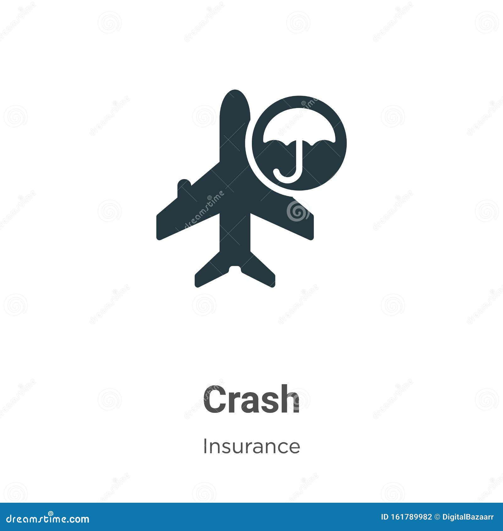 Crash Vector Icon on White Background. Flat Vector Crash Icon Symbol ...