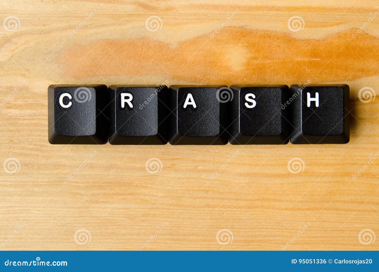 Crash word stock photo. Image of accident, keyboard, wood - 95051336
