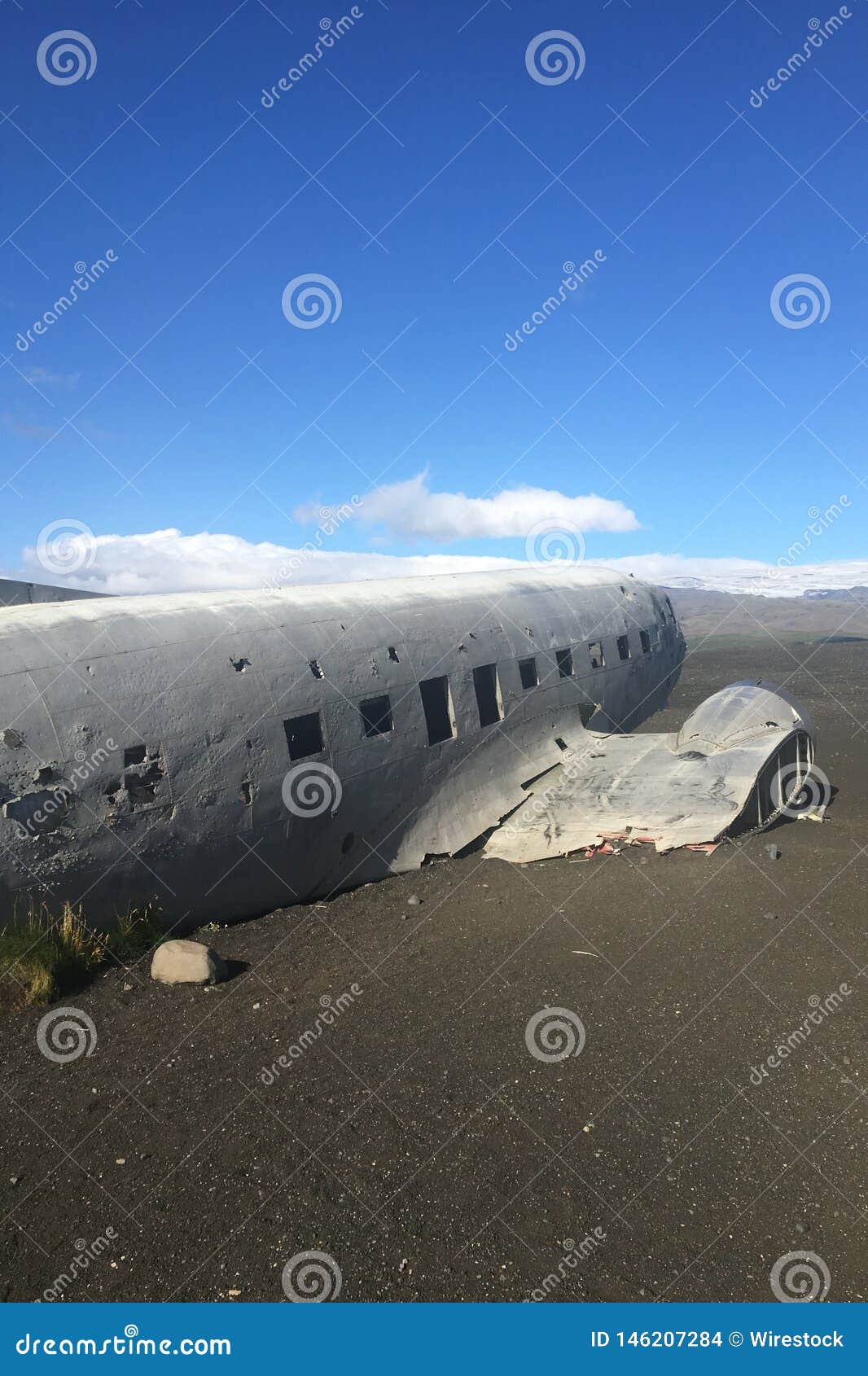 Old Crashed And Abandoned Small Propeller Plane At The Airplane ...