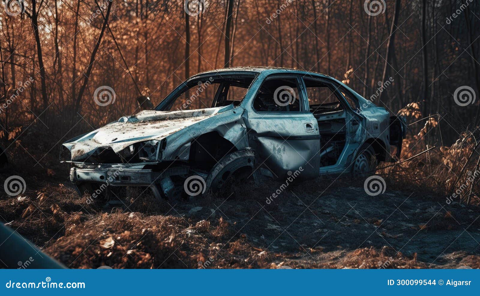 Crashed Abandoned Rusty Expensive Atmospheric Supercar Circulation ...