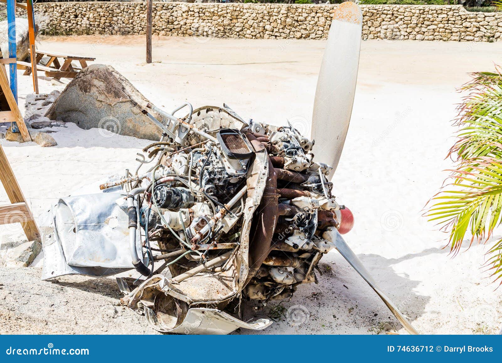 Crashed Airplane Engine stock photo. Image of plane, accident - 74636712