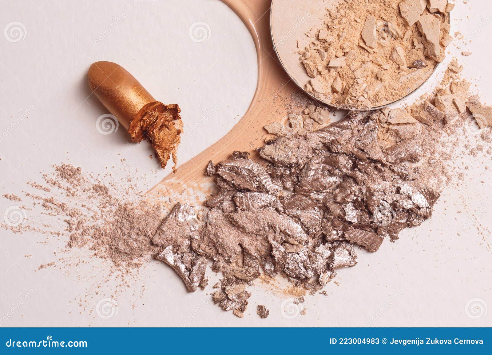 Crashed Beige Finishing and Liquid Powder, Smashed Lipstick and Cracked ...