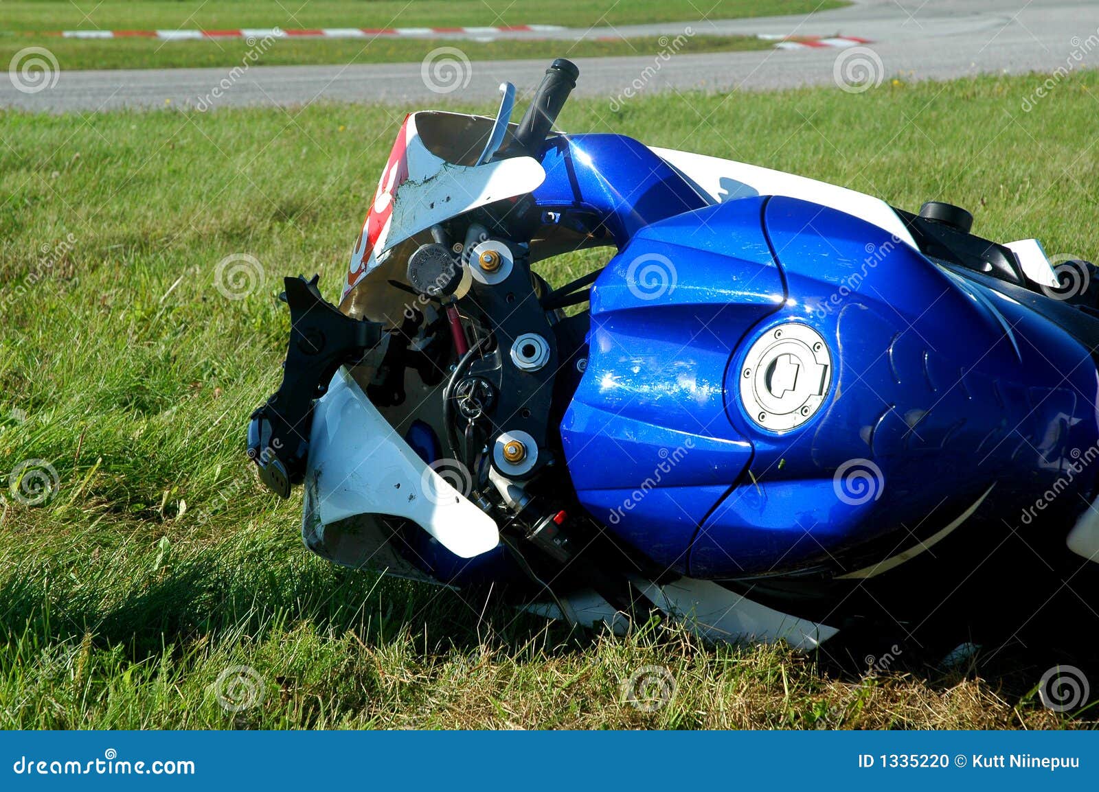 Crashed bike stock photo. Image of driving, sport, unlucky - 1335220