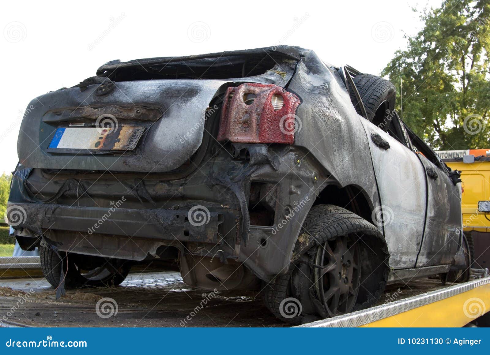 Crashed car stock photo. Image of damage, lamp, negligence - 10231130