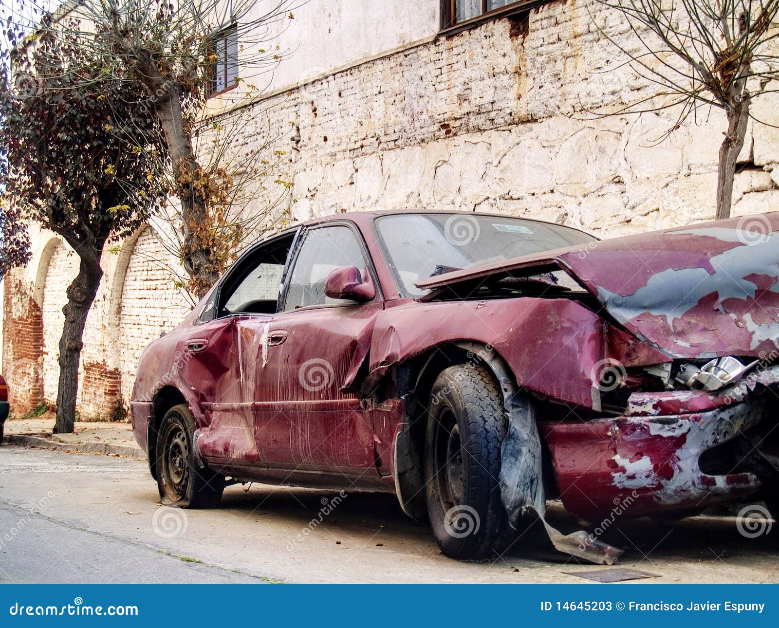 Crashed car stock image. Image of crash, collision, assurance - 14645203