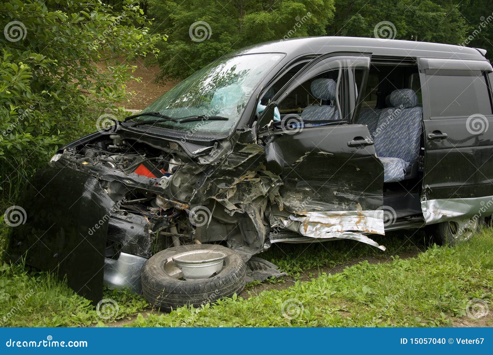 Crashed car stock photo. Image of dangerous, auto, damage - 15057040
