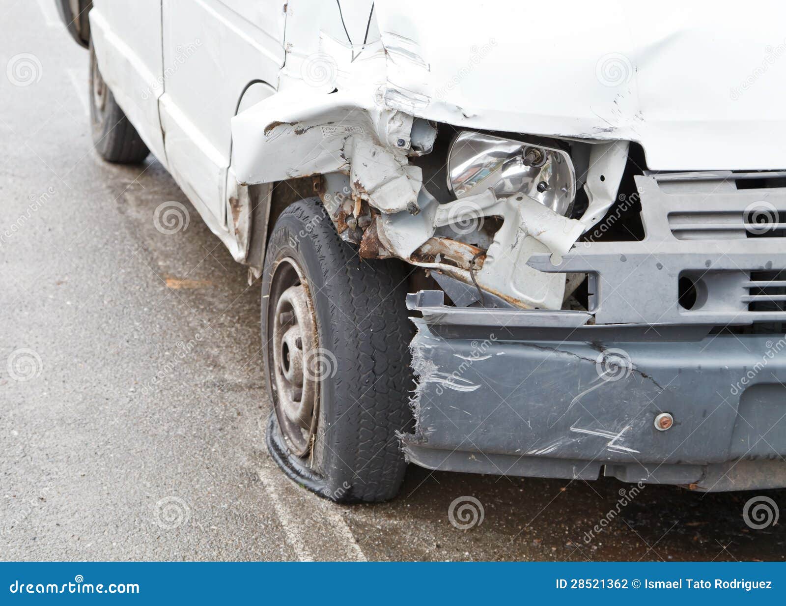 Crashed Car stock photo. Image of automobile, transport - 28521362