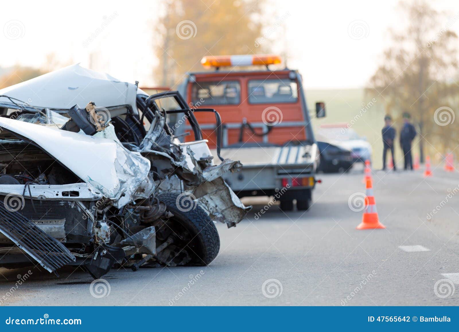 Crashed Car Automobile Collision Accident Stock Photo - Image of ...