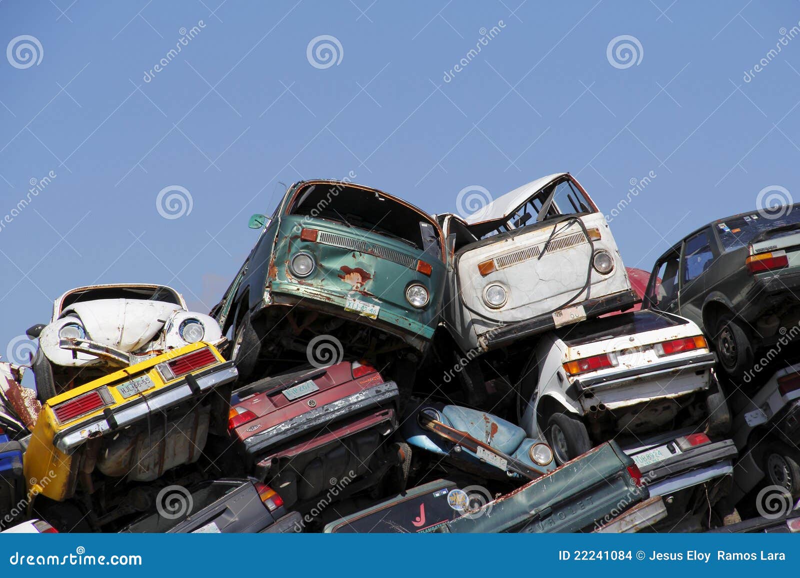 Crashed Cars On An Urban Street With Police And Fire Service In ...