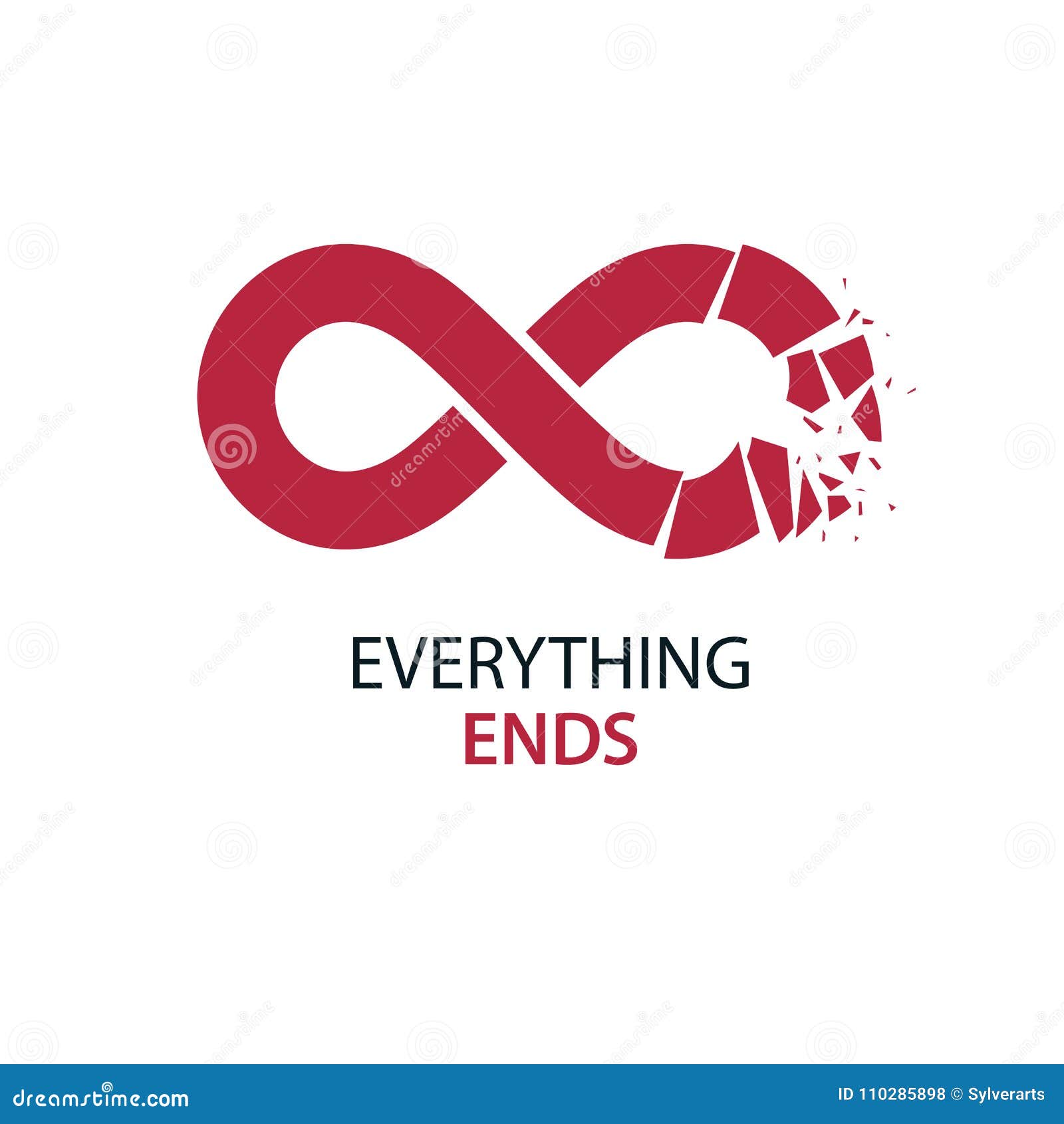 Crashed Infinity Loop Conceptual Logo, Vector Special Sign. Ever Stock ...