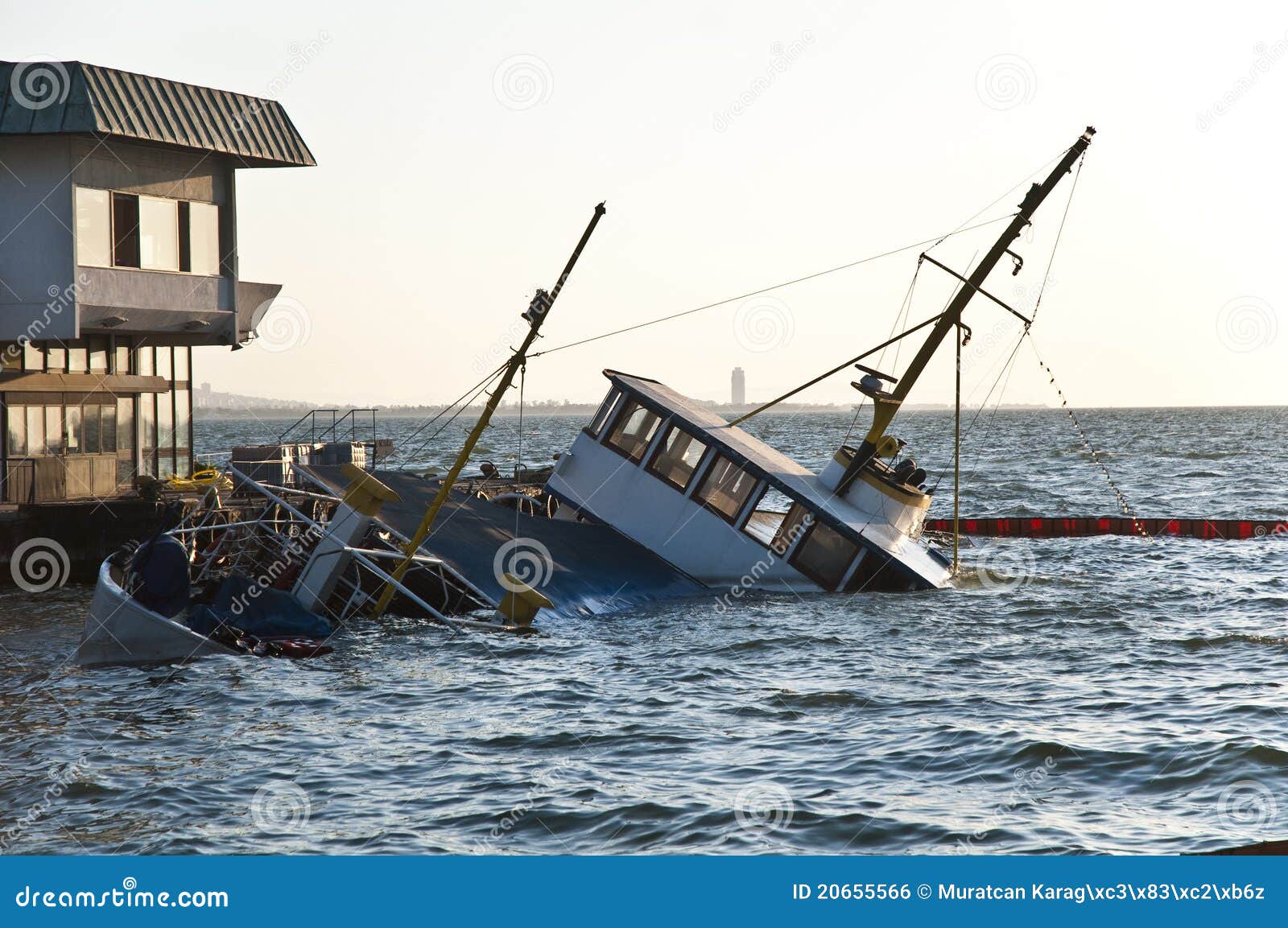 Crashed passenger ferry stock photo. Image of crashed - 20655566