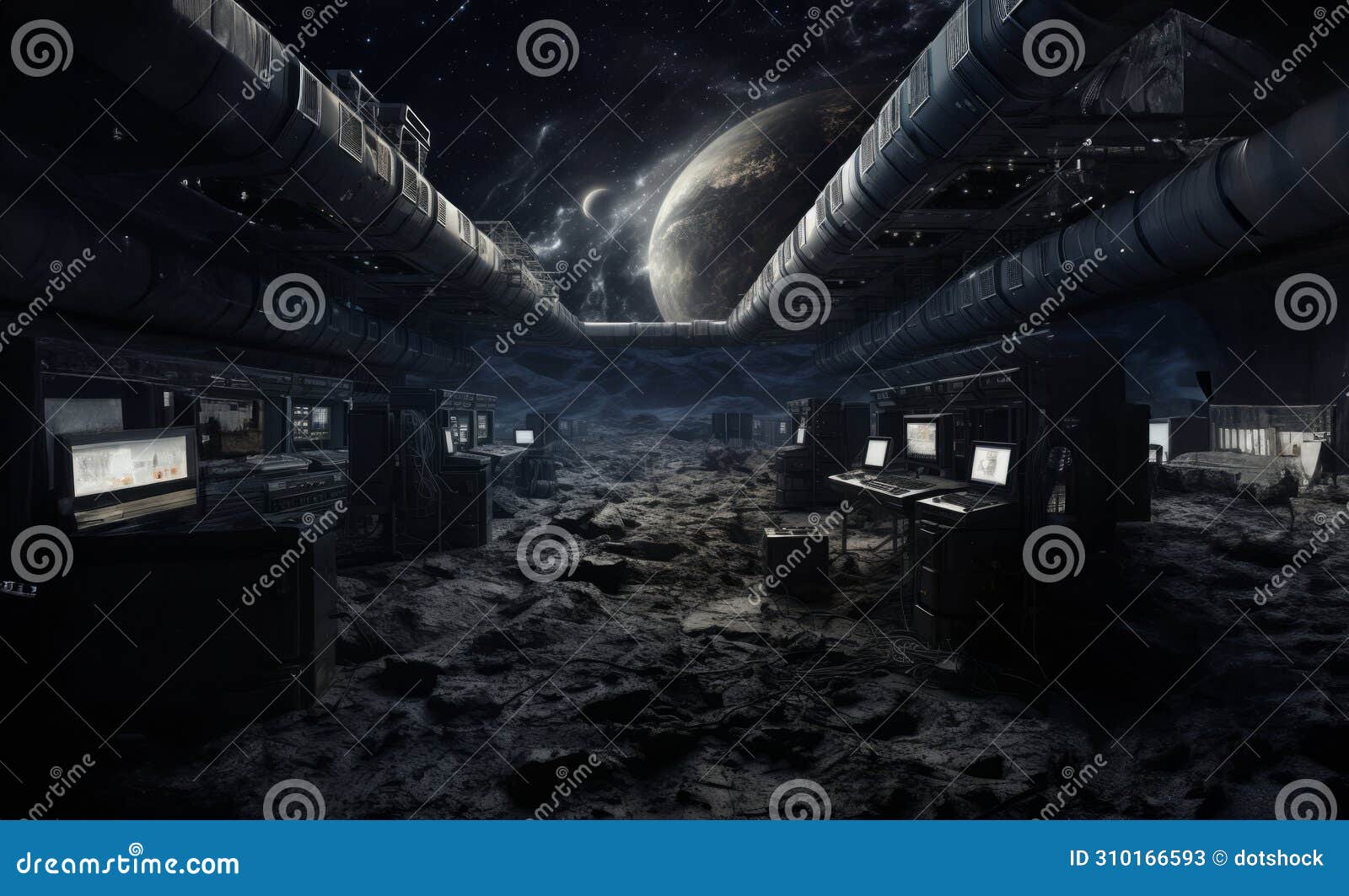 A Crashed Spaceship on the Lunar Surface is a Haunting Reminder of the ...