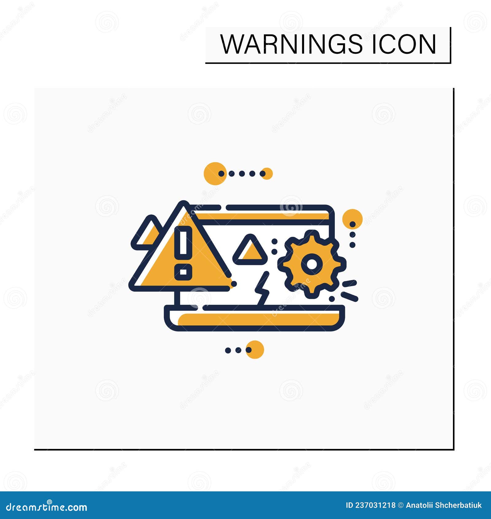 Crashes color icon stock vector. Illustration of importance - 237031218