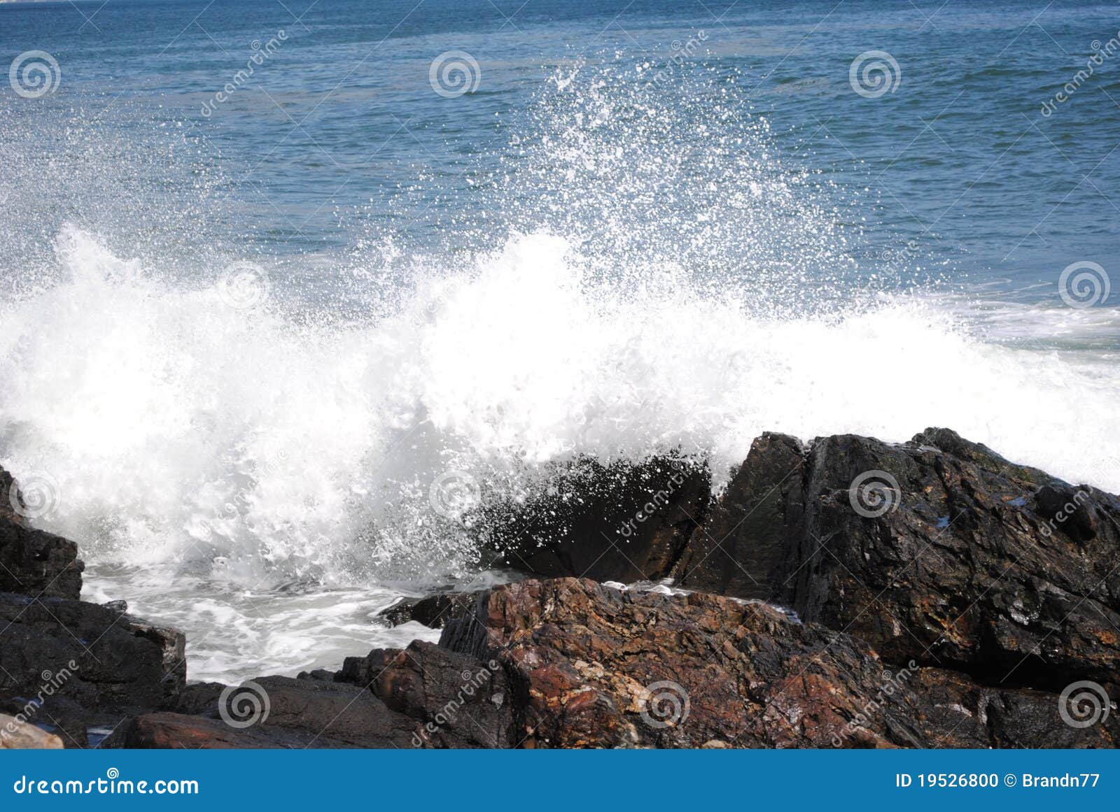 Crashing Waves stock photo. Image of force, spray, fierce - 19526800