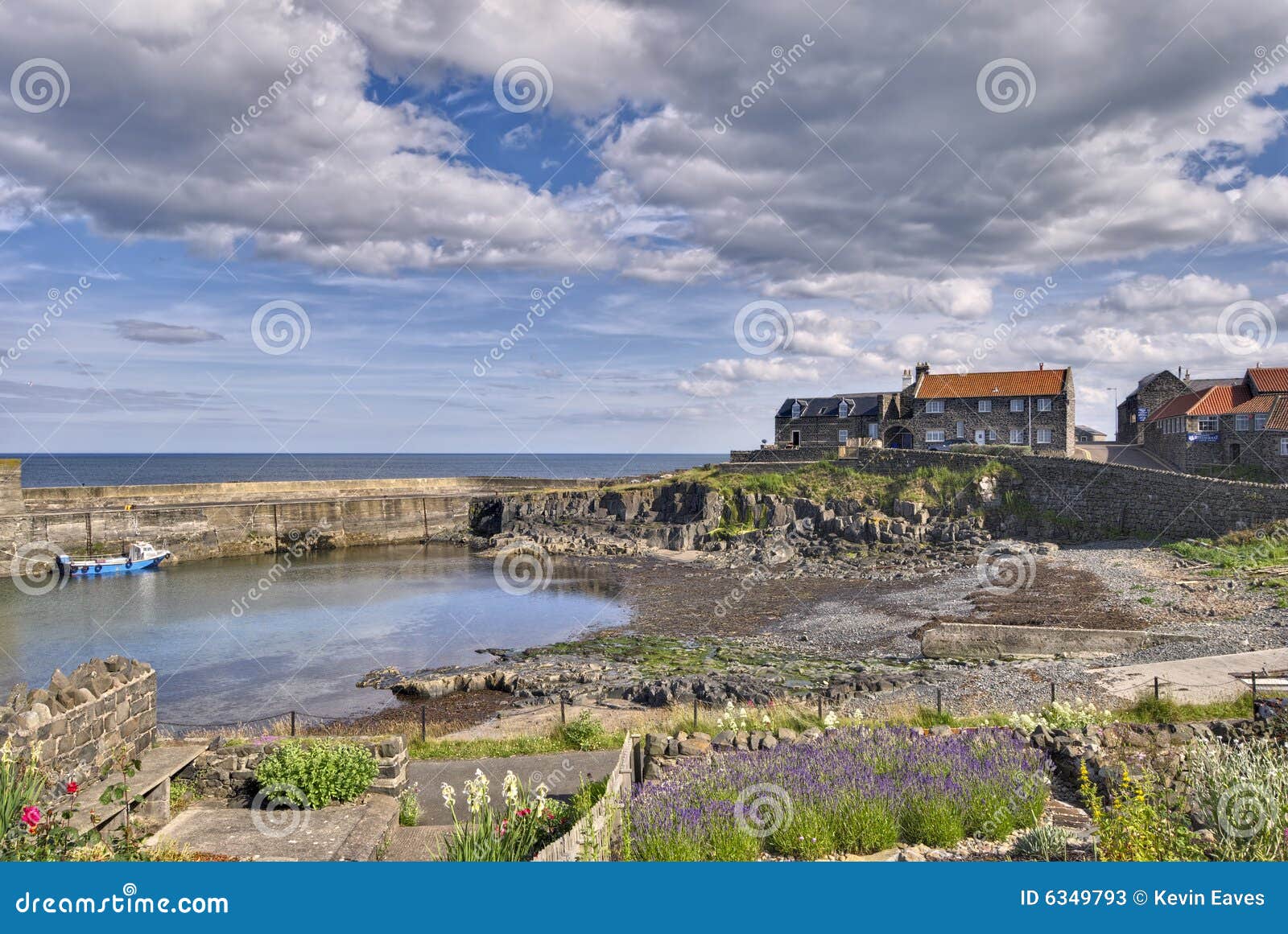 Craster Harbour stock image. Image of europe, peaceful - 6349793