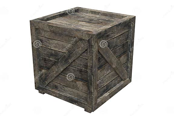 Crate stock illustration. Illustration of parcel, white - 2220400