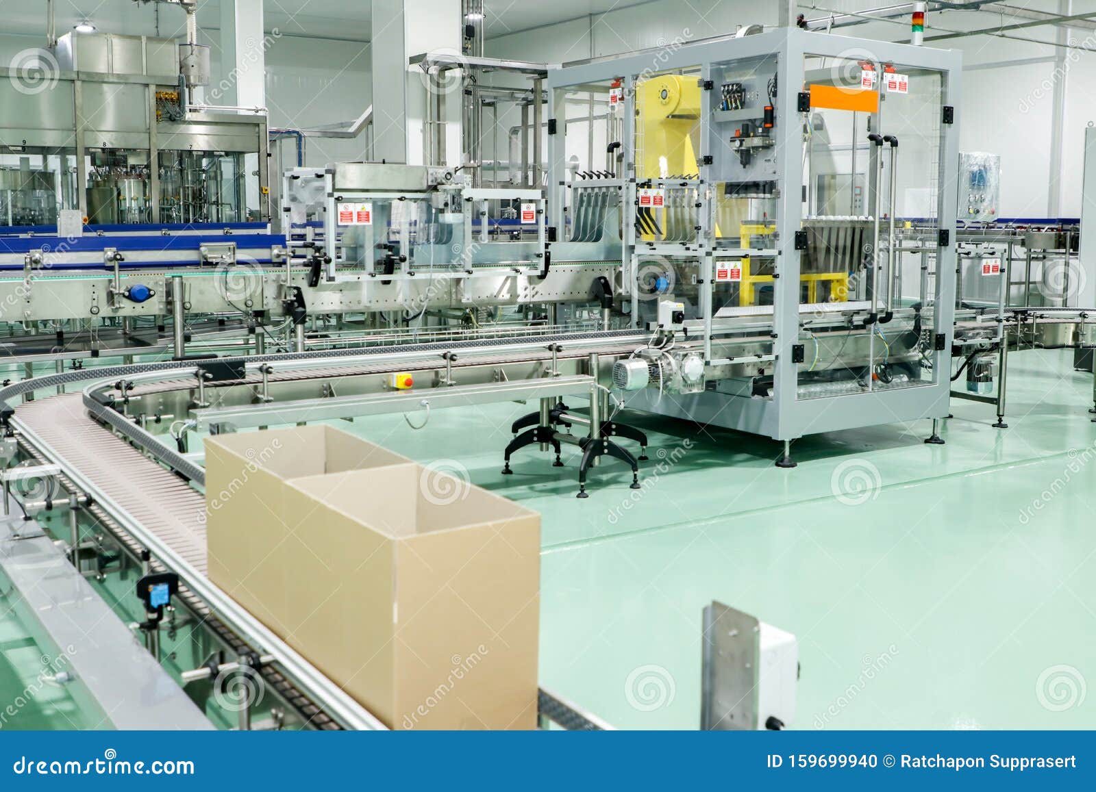 Crate Conveyor from Crate Forming Machine Stock Photo - Image of ...