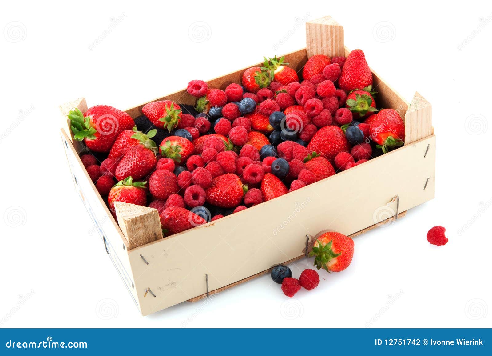 Crate with a Diversity of Fresh Fruit Stock Photo - Image of ...
