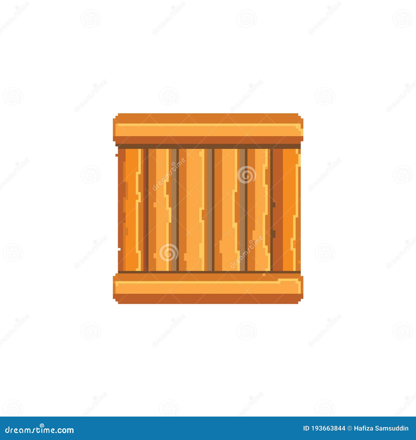 Crate Pixel Art. Vector Illustration Decorative Design Stock Vector ...