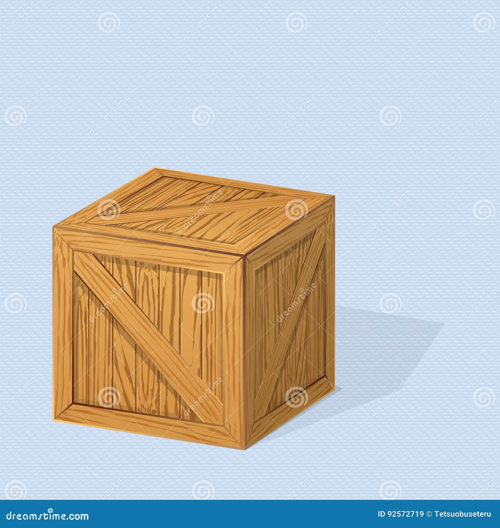 Crate stock vector. Illustration of carry, delivery, cube - 92572719