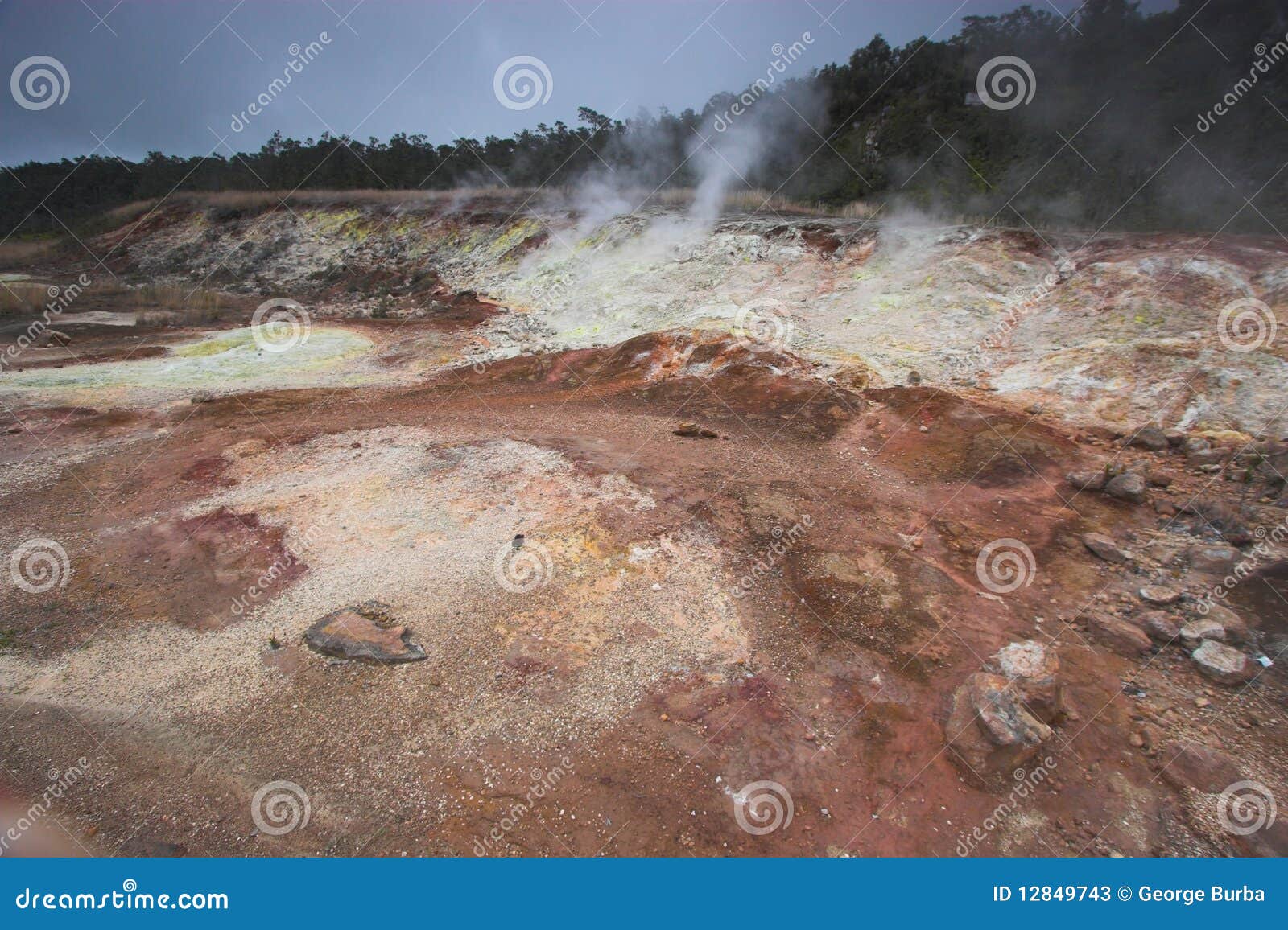 Crater bottom stock image. Image of kilauea, nature, rock - 12849743
