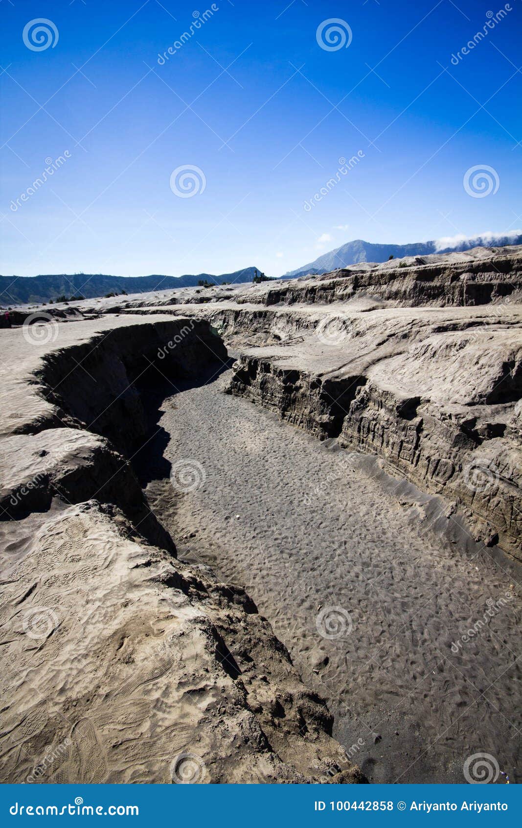 Crater in Bromo Vulcano East Java Indonesia Stock Photo - Image of ...