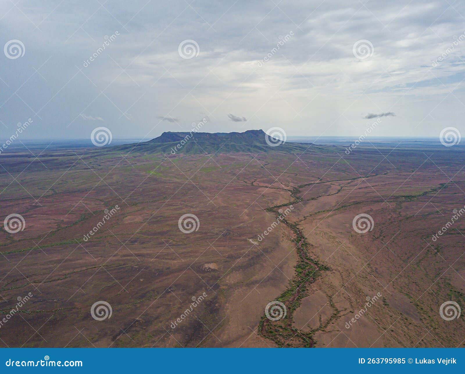 The Crater of the Brukkaros Extinct Volcano in Namibia Stock Image ...