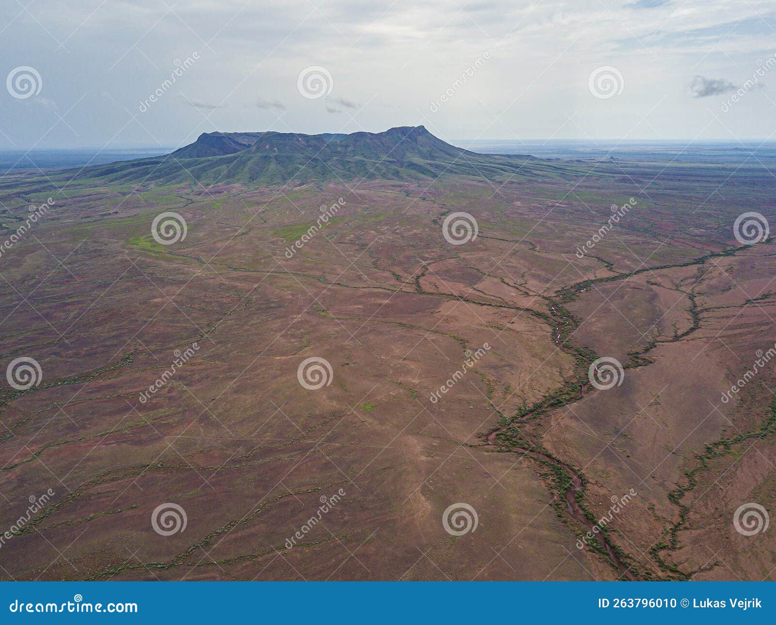 The Crater of the Brukkaros Extinct Volcano in Namibia Stock Photo ...