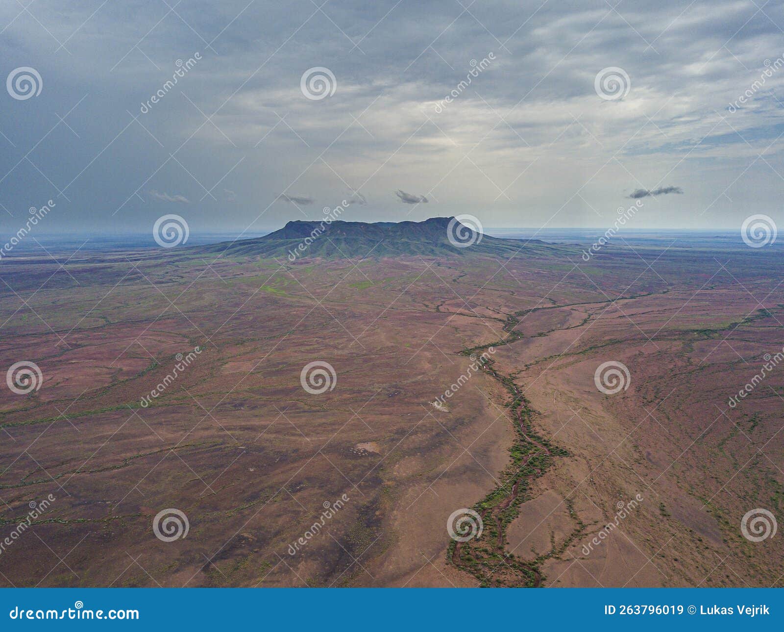 The Crater of the Brukkaros Extinct Volcano in Namibia Stock Image ...