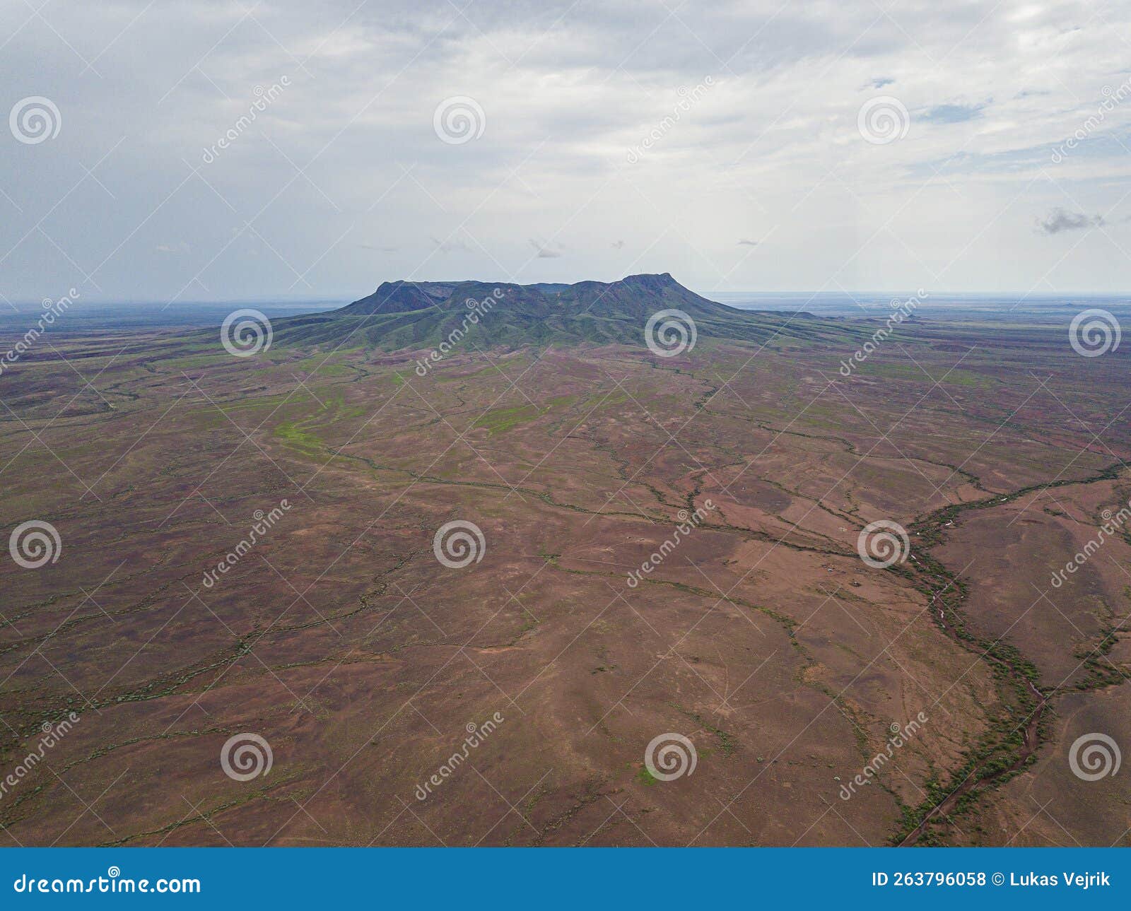The Crater of the Brukkaros Extinct Volcano in Namibia Stock Photo ...