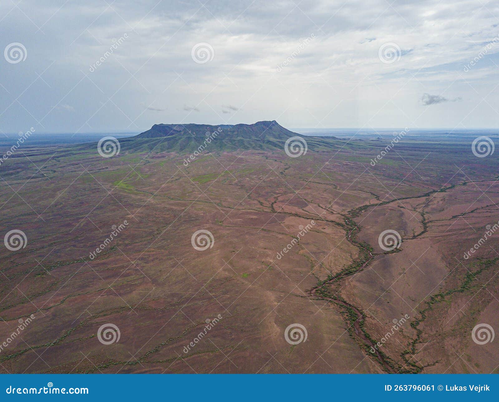 The Crater of the Brukkaros Extinct Volcano in Namibia Stock Image ...