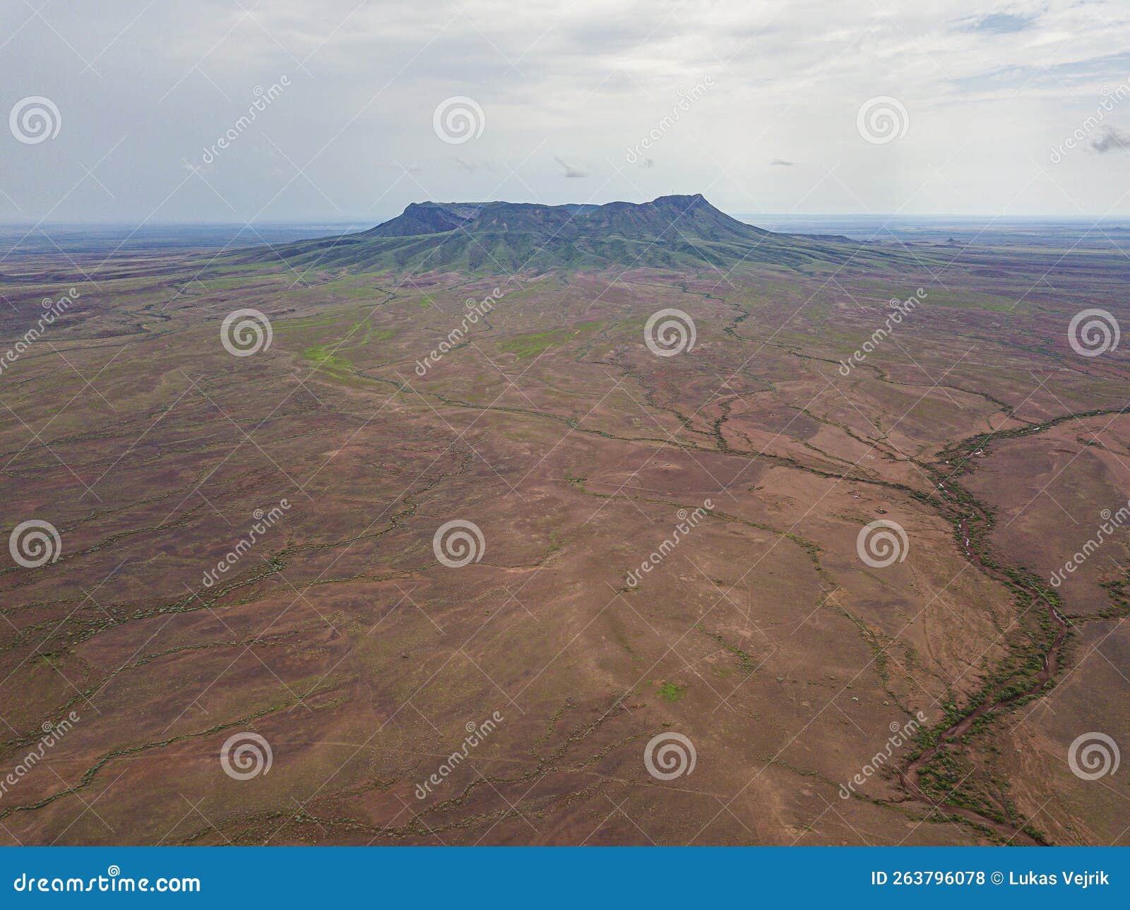 The Crater of the Brukkaros Extinct Volcano in Namibia Stock Photo ...