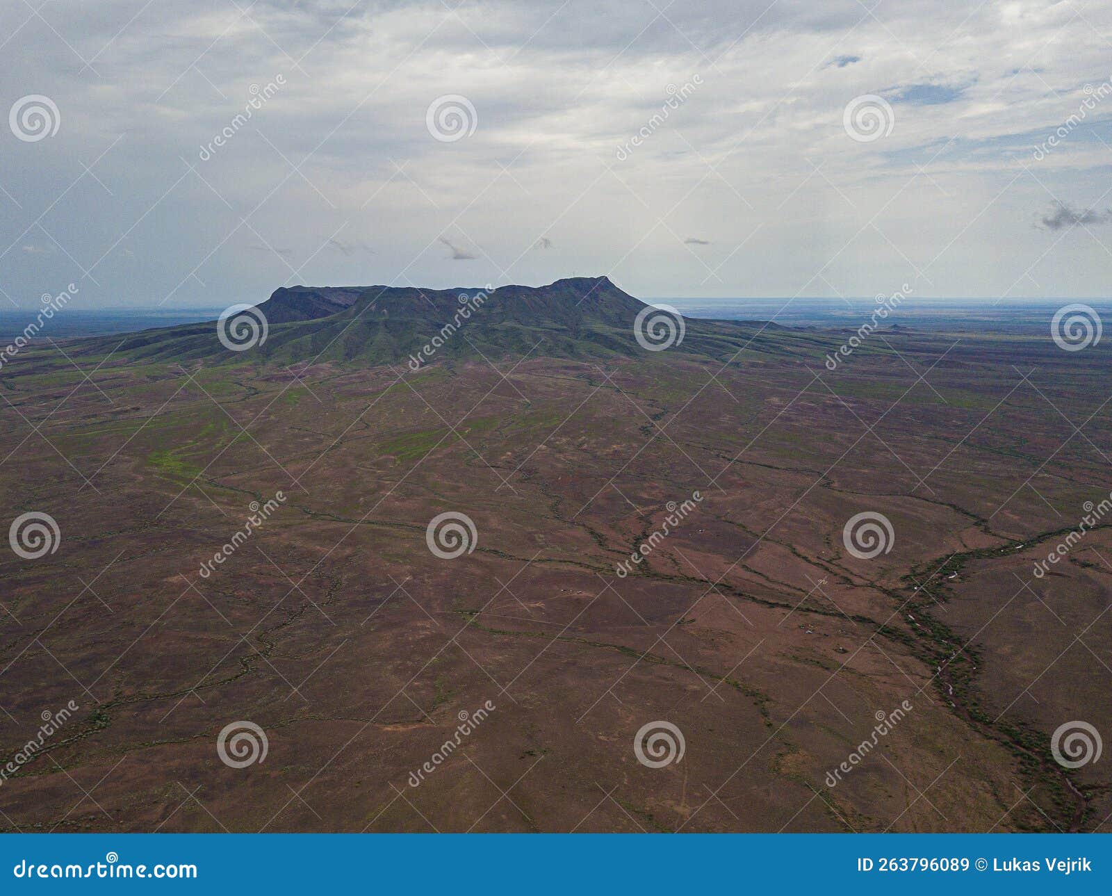 The Crater of the Brukkaros Extinct Volcano in Namibia Stock Image ...