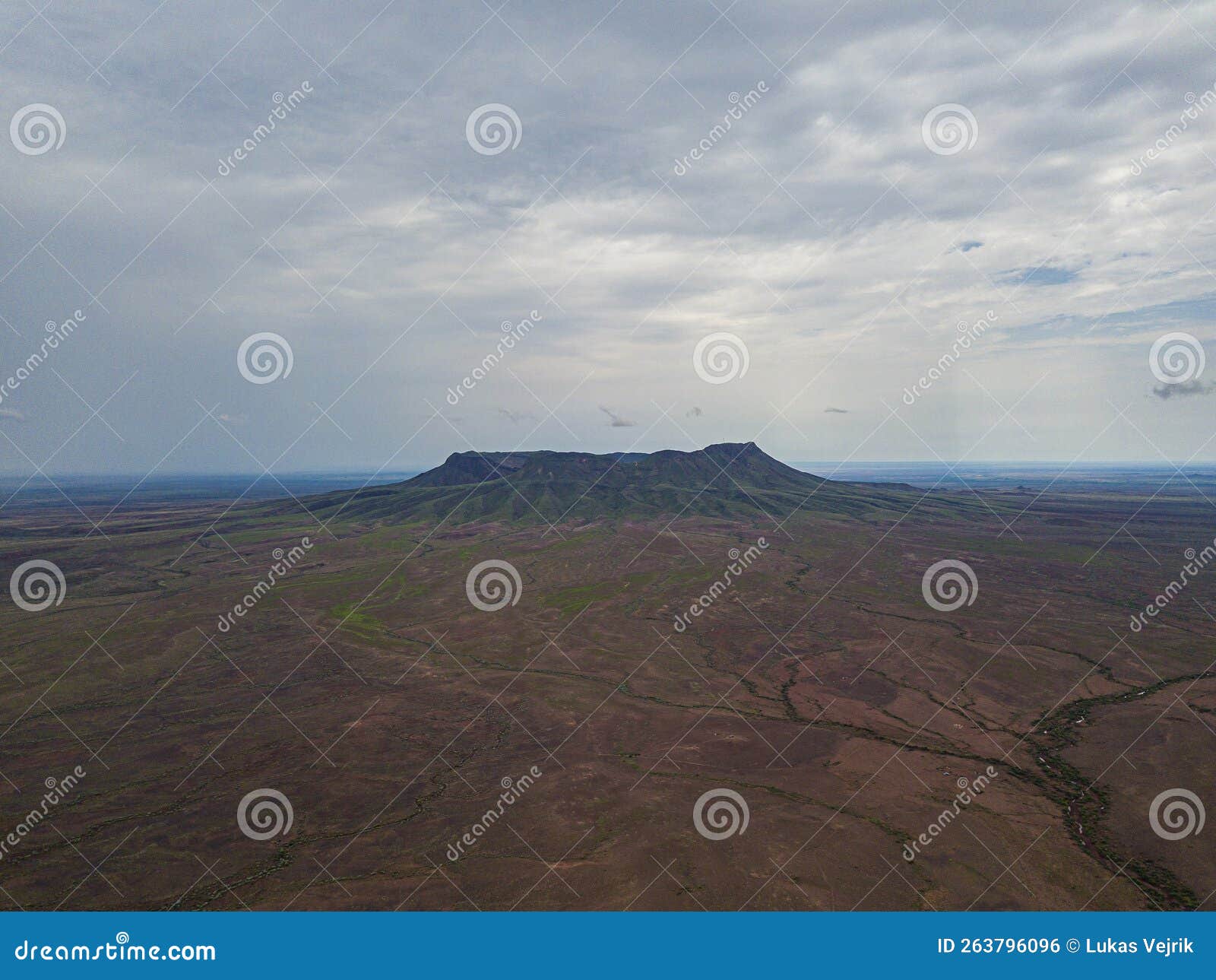 The Crater of the Brukkaros Extinct Volcano in Namibia Stock Photo ...