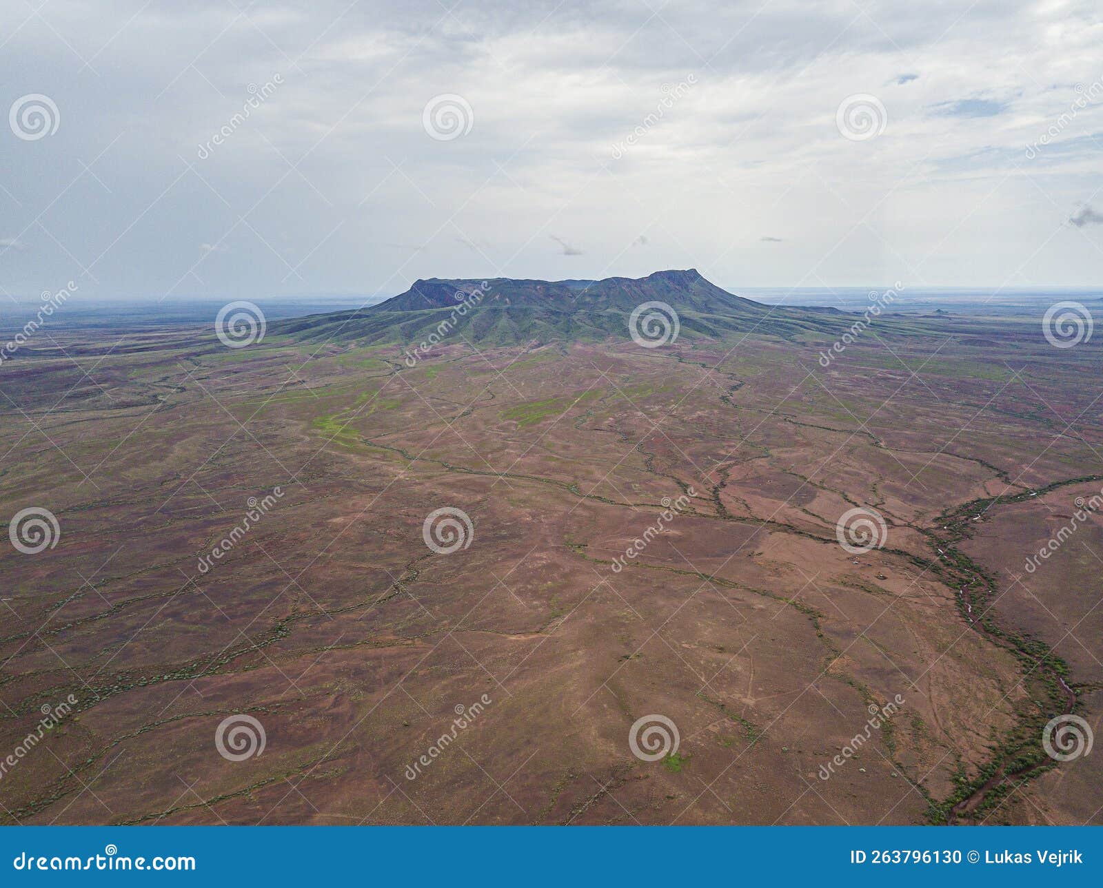 The Crater of the Brukkaros Extinct Volcano in Namibia Stock Photo ...