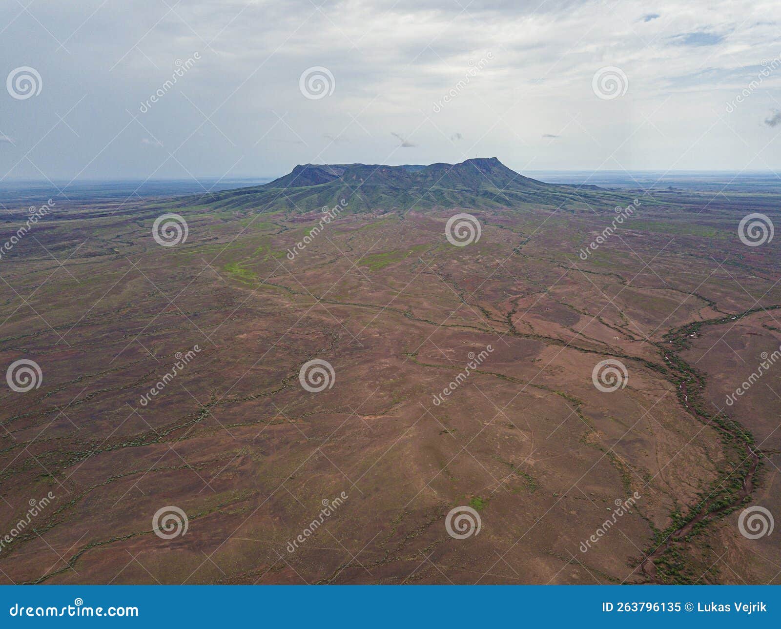 The Crater of the Brukkaros Extinct Volcano in Namibia Stock Image ...